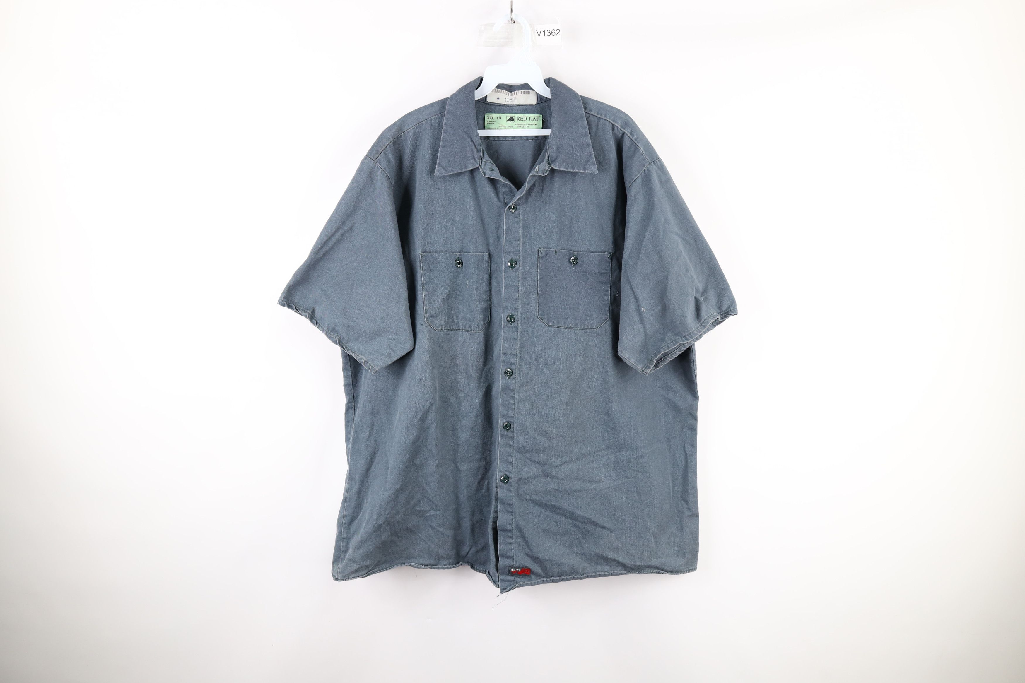 Vintage Vintage 90s Streetwear Double Pocket Mechanic Work Shirt | Grailed