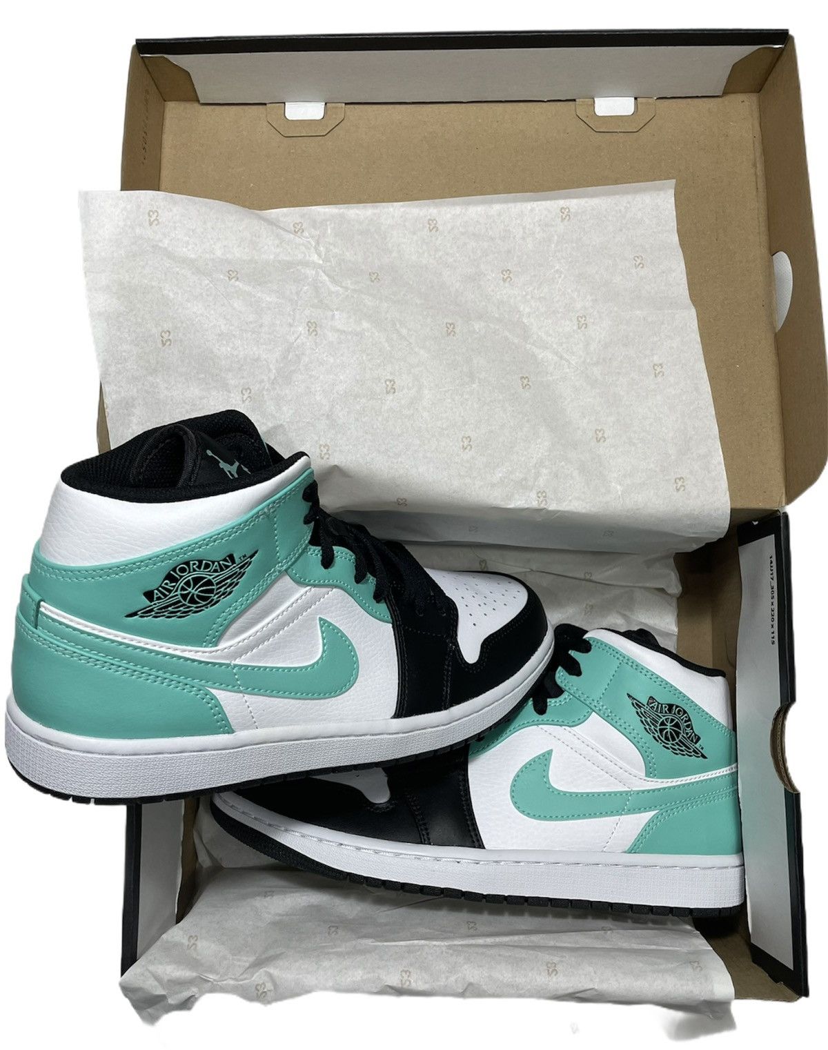 Nike Air jordan 1 Mid igloo nike turqoise tropical twist diamond | Grailed