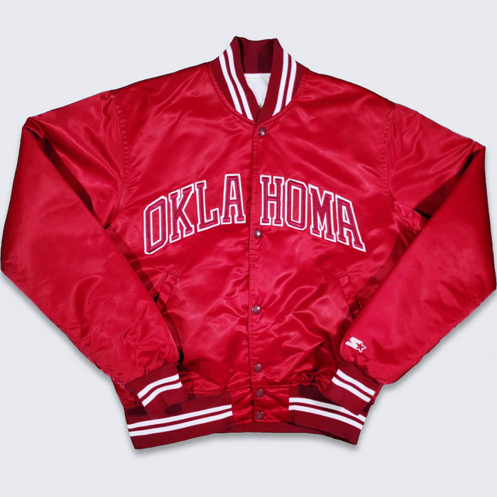 Vintage Oklahoma Sooners Vintage 80s Starter Satin Bomber Jacket | Grailed