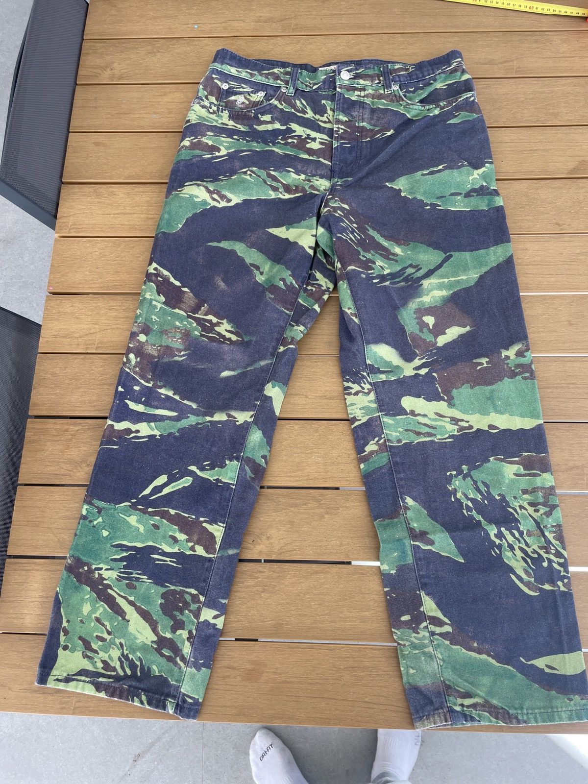Streetwear × Stussy Stussy big ol jeans Tigris camo | Grailed