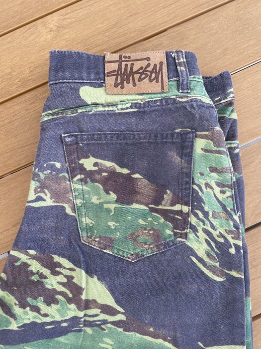 Stussy Stussy big ol jeans Tigris camo | Grailed