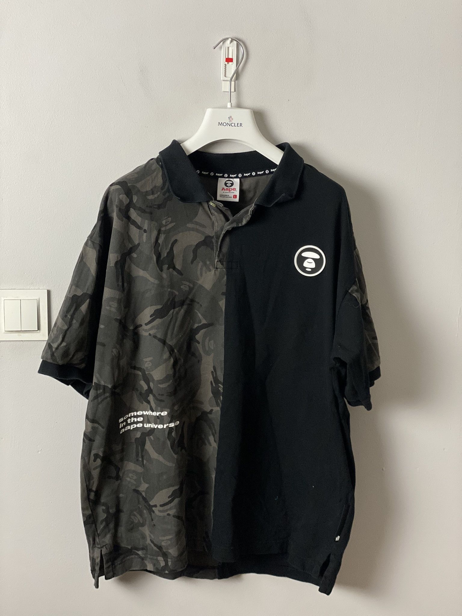 Aape Aape by A Bathing Ape camo polo shirt | Grailed