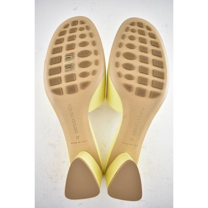 Bottega Veneta Bottega Veneta Lemonade Yellow Leather Mule Sandal | Grailed