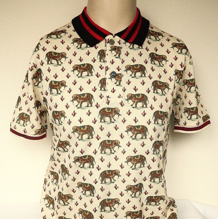 Gucci Gucci Elephant print polo | Grailed