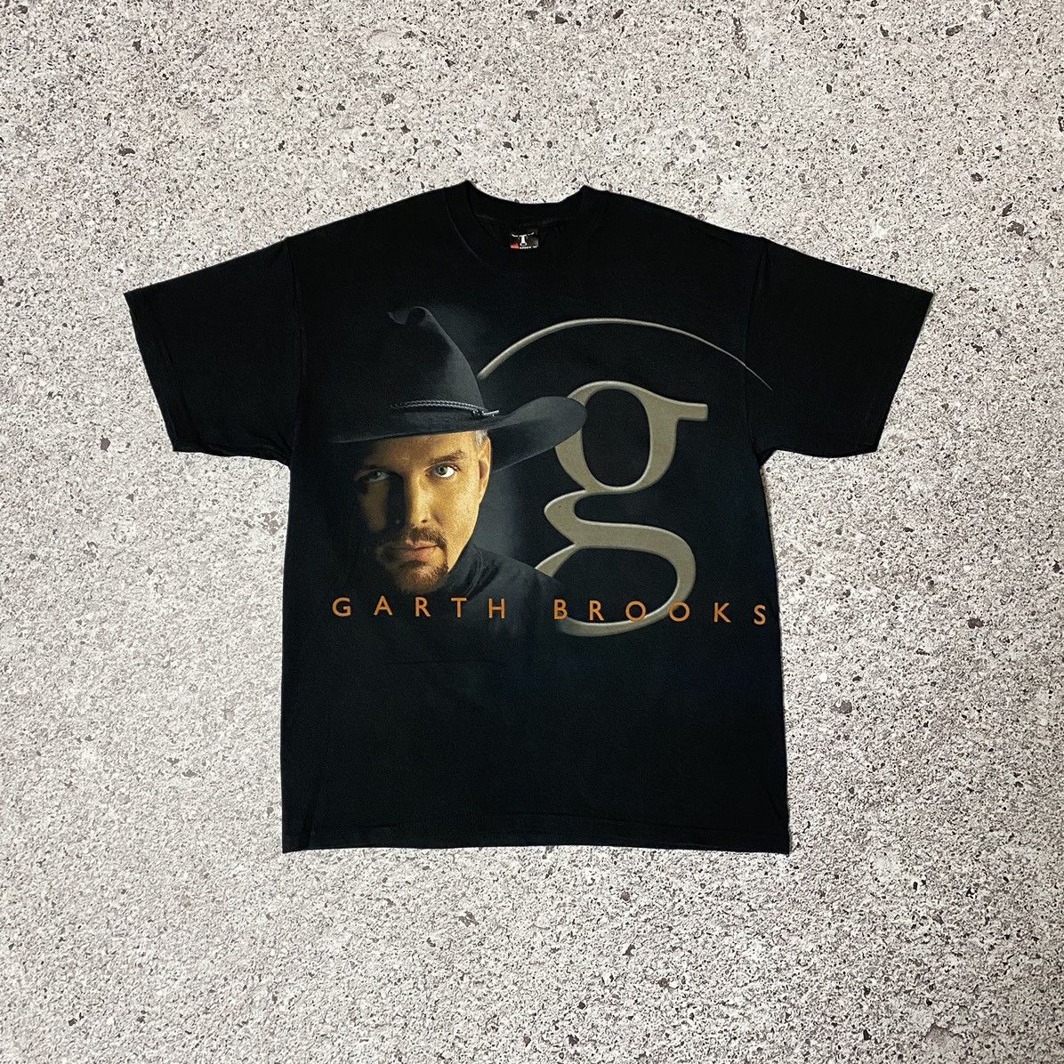 Vintage Vintage Garth Brooks Big Face Logo Rock Metal Band T-shirt ...