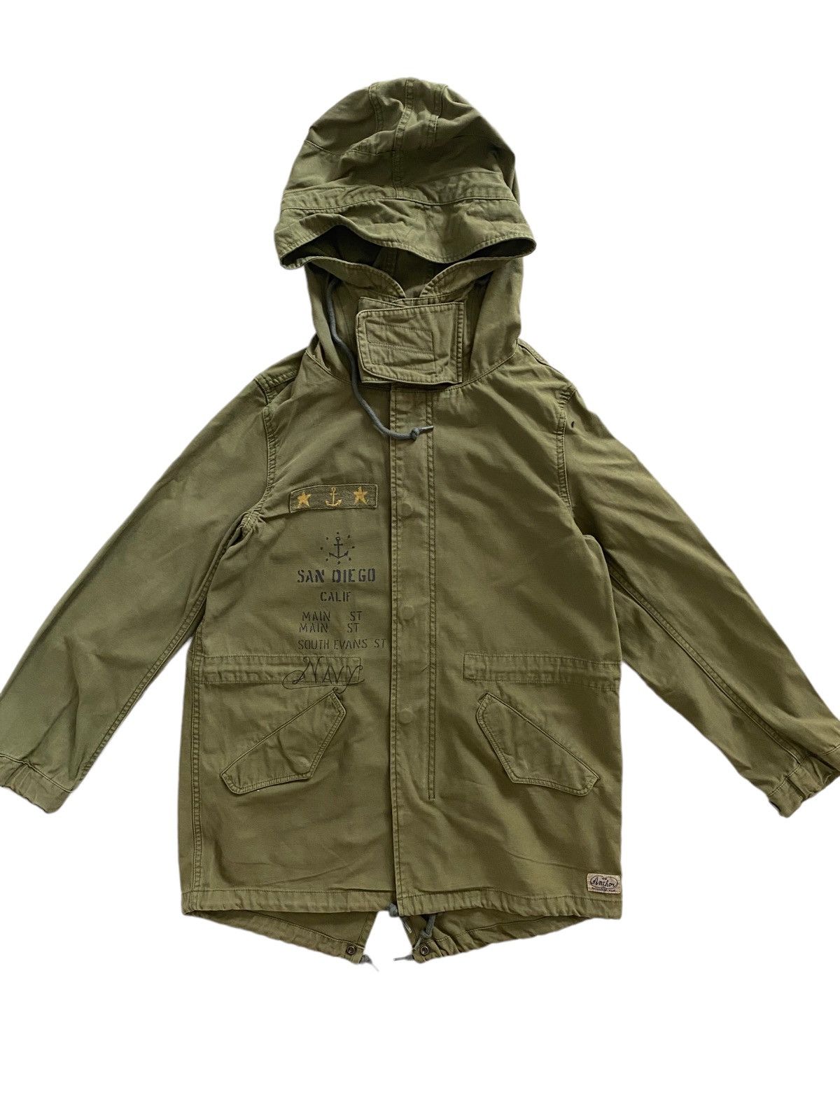 Japanese Brand × Marine × Military Marine Parka Jacket military design ...