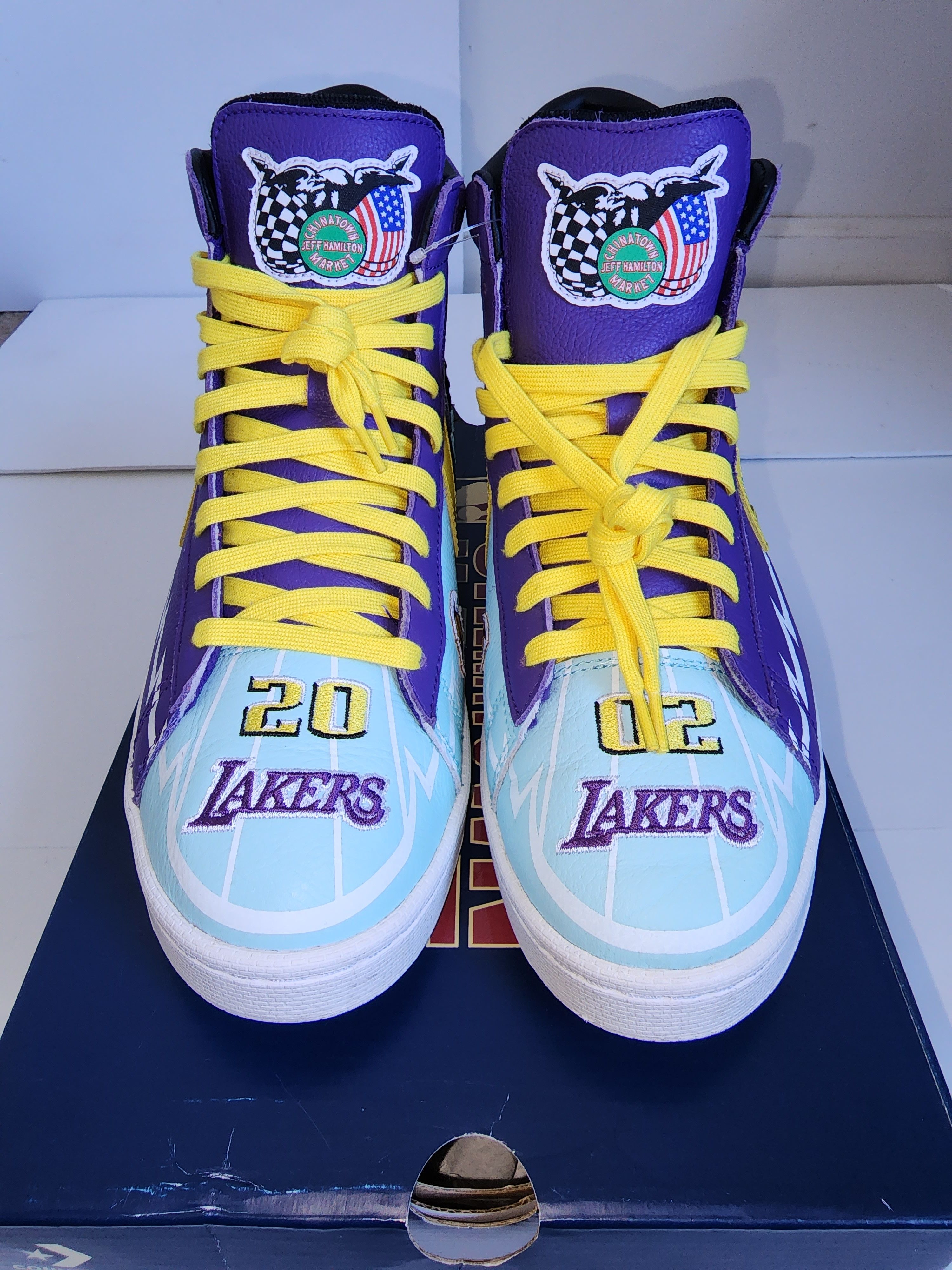 Converse × Jeff Hamilton × Market Pro Leather Hi "Lakers Championship ...