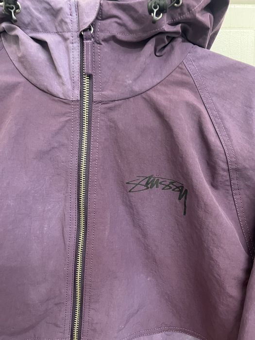 Stussy UNRELEASED Stussy Wave Dye Beach Shell Jacket PURPLE | Grailed