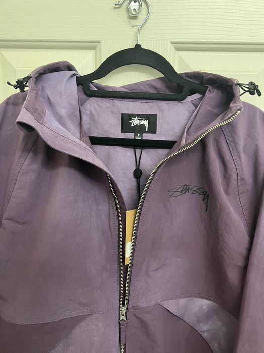 Stussy UNRELEASED Stussy Wave Dye Beach Shell Jacket PURPLE | Grailed