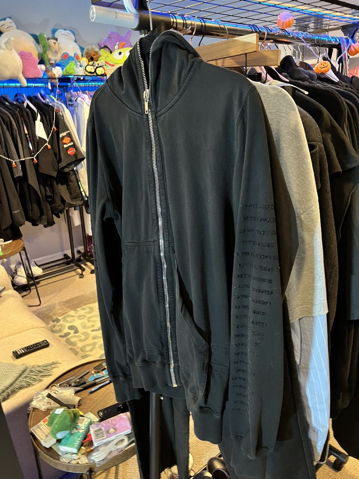 Rick Owens Rick Owens full zip gimp hoodie | Grailed