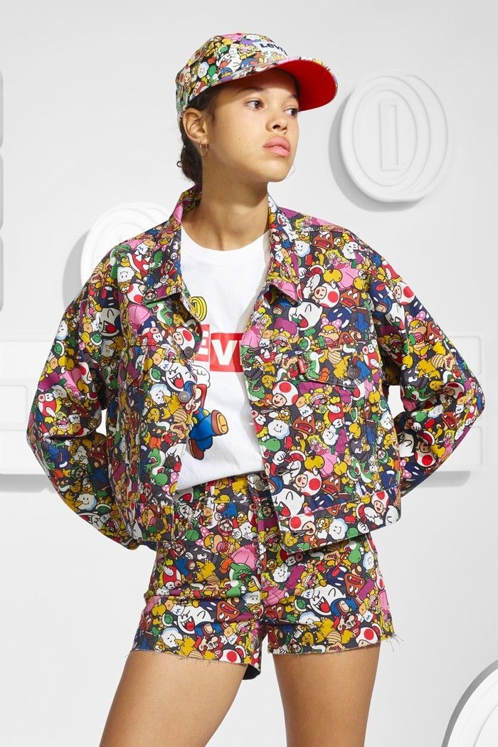 Levi's × Nintendo × Streetwear LEVI'S® X SUPER MARIO CROPPED DAD ...