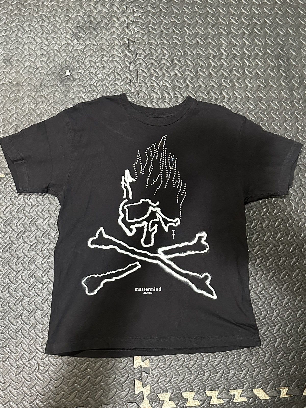 Travis Scott Travis scott x Mastermind Japan skull rhinestone shirt | Grailed