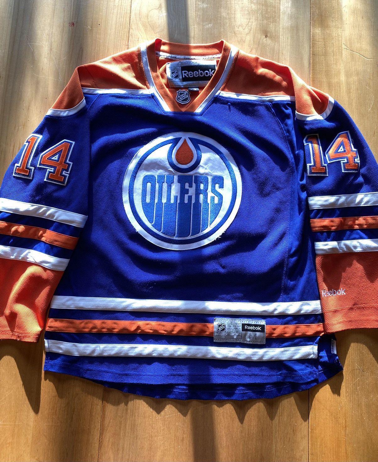 NHL × Reebok Edmonton Oilers Jordan Eberle Reebok NHL Hockey Jersey ...