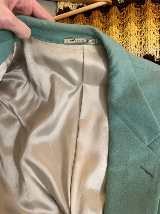 Versace Gianni Versace Turquoise Blazer | Grailed