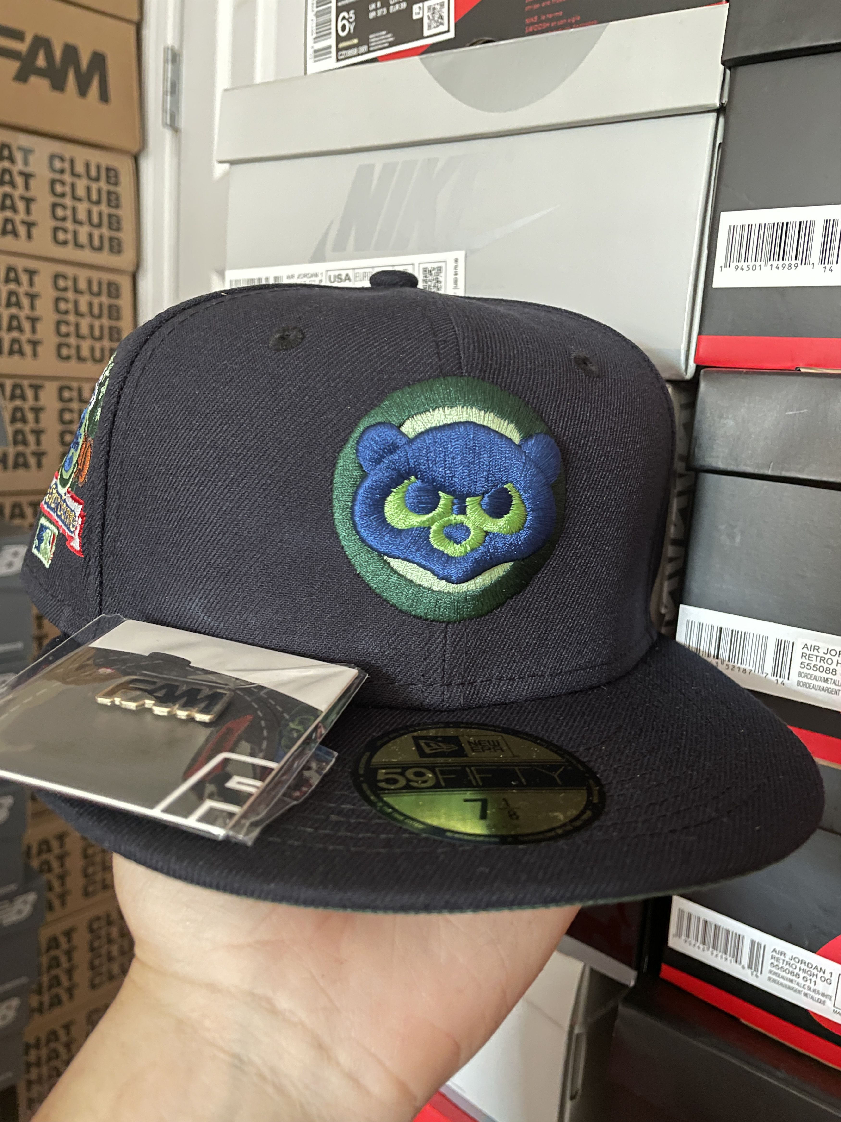New Era 7 1/8 Kanye West Fashion Week Chicago Cubs 1990 ASG Fam Cap ...