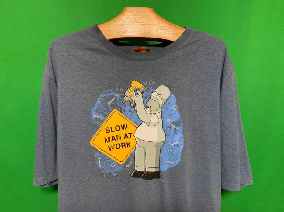 Vintage Vintage The Simpsons “Slow man at work” T-shirt size:XXXL | Grailed