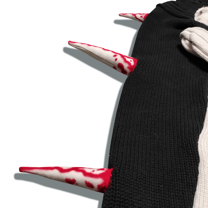 Vintage Custom Handmade Bloody Spikes Creepy Face Vintage Sweater | Grailed