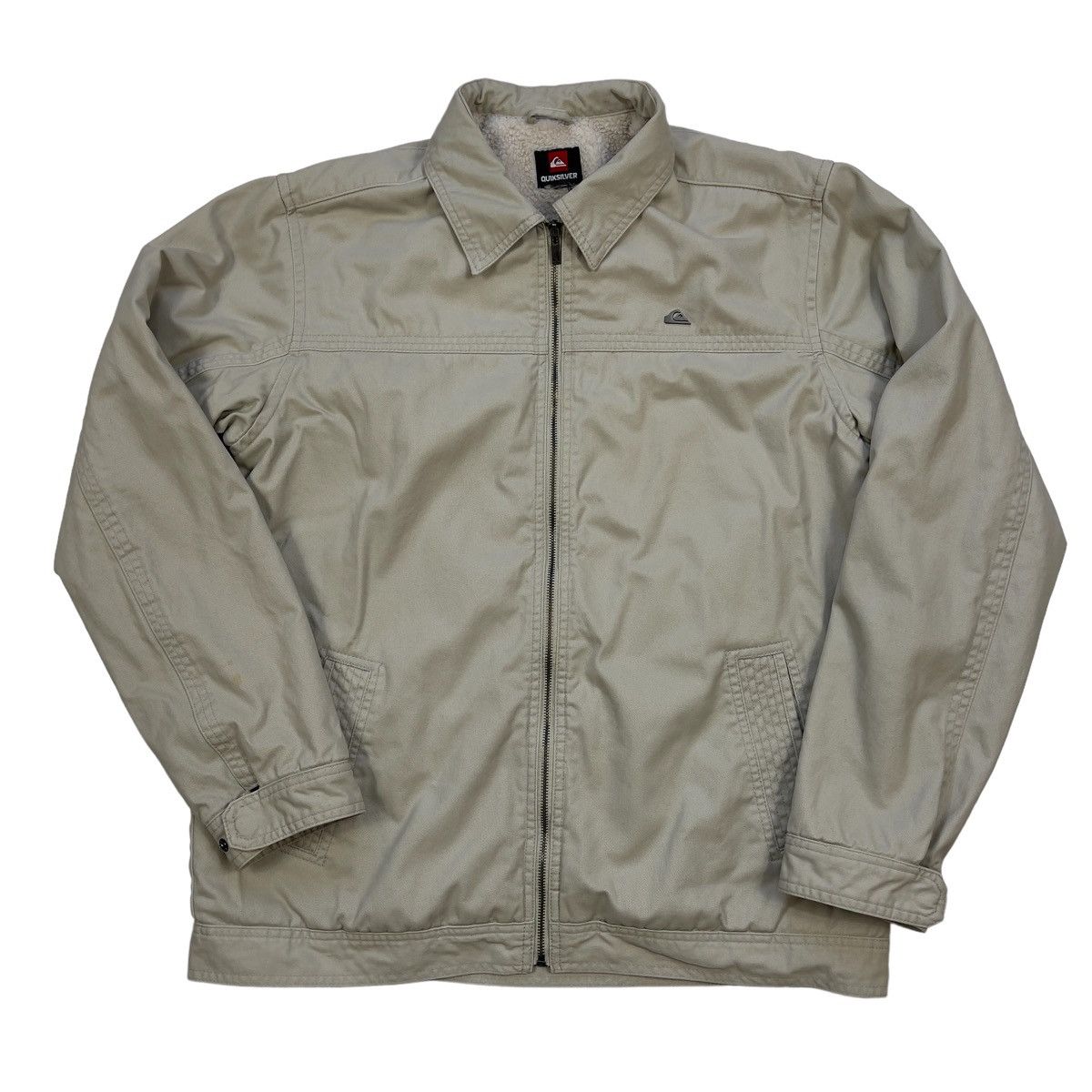Quiksilver QUICKSILVER Vintage 90’s Sherpa Lined Logo Jacket | Grailed