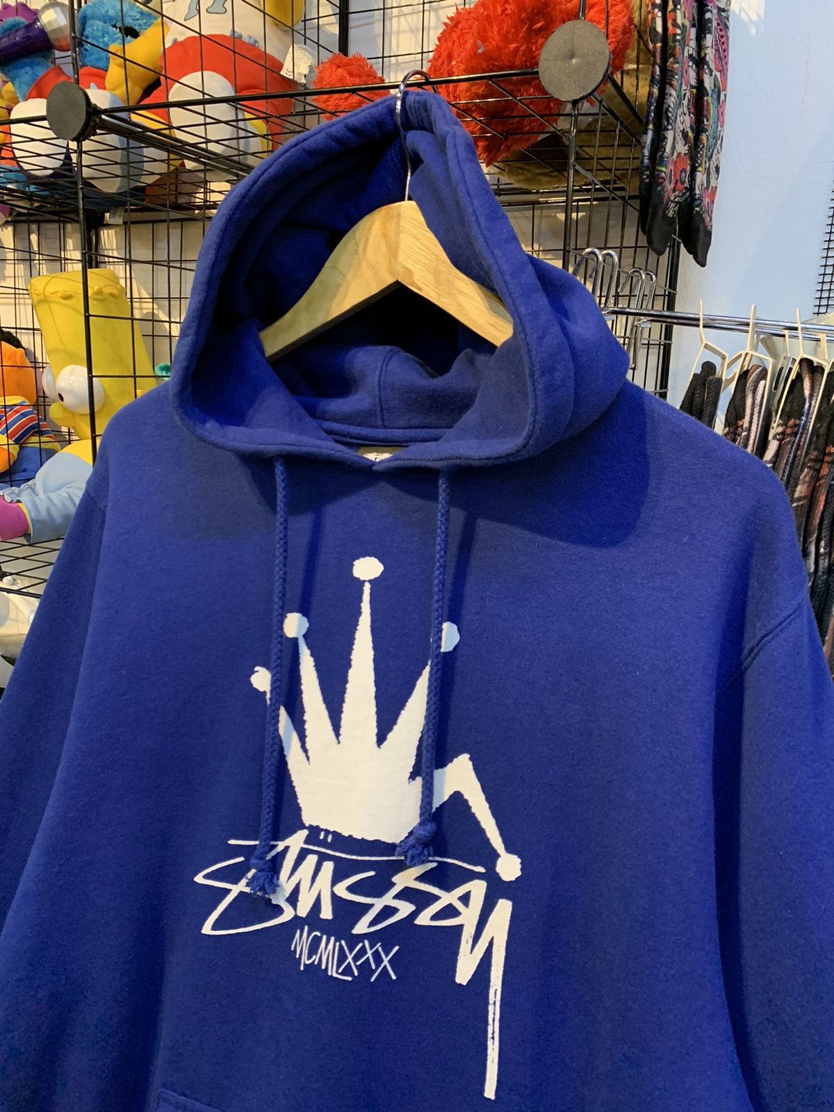 Streetwear × Stussy Vintage Stussy Crown MCMLXXX hoodie pullover stussy ...