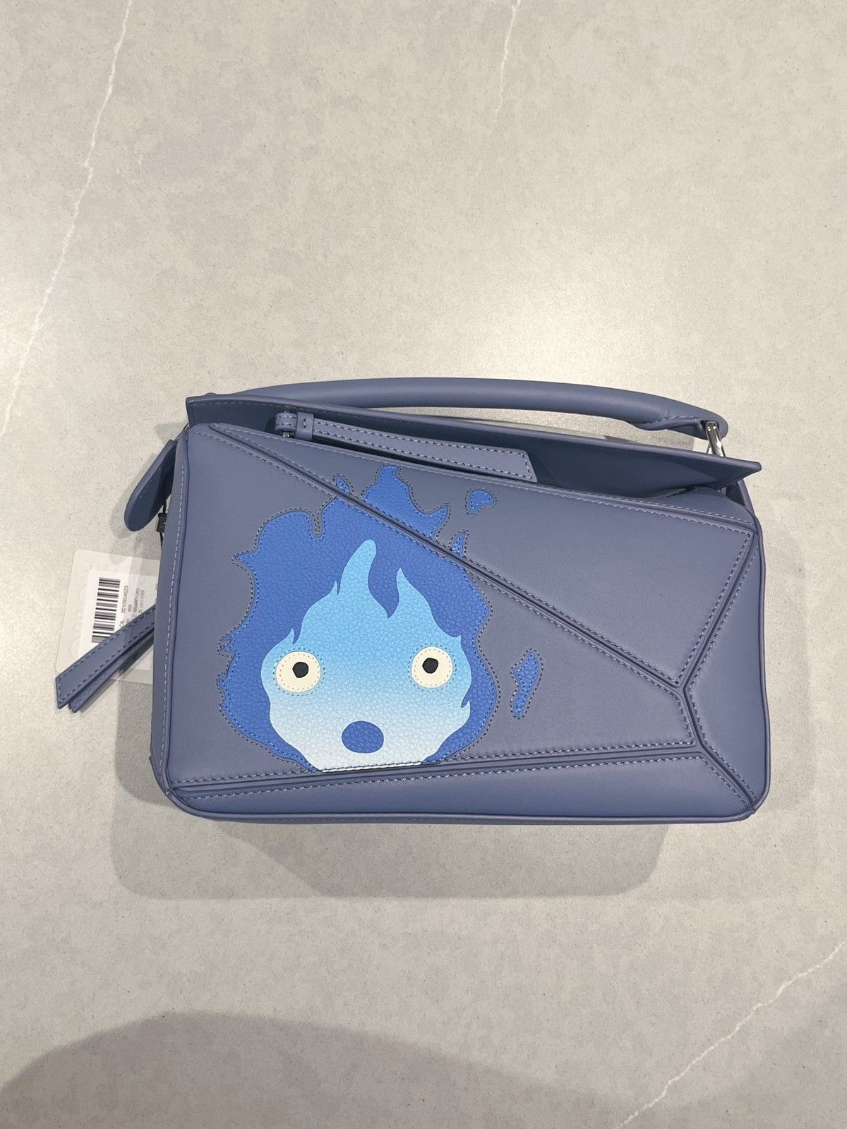 Loewe Loewe Howls Moving Castle Lavender Calcifer Puzzle Bag small ...