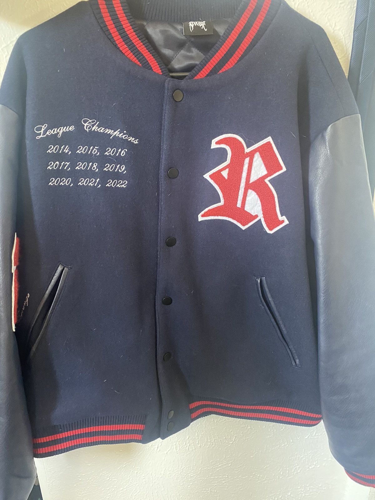 Revenge Revenge Rottweiler varsity jacket | Grailed