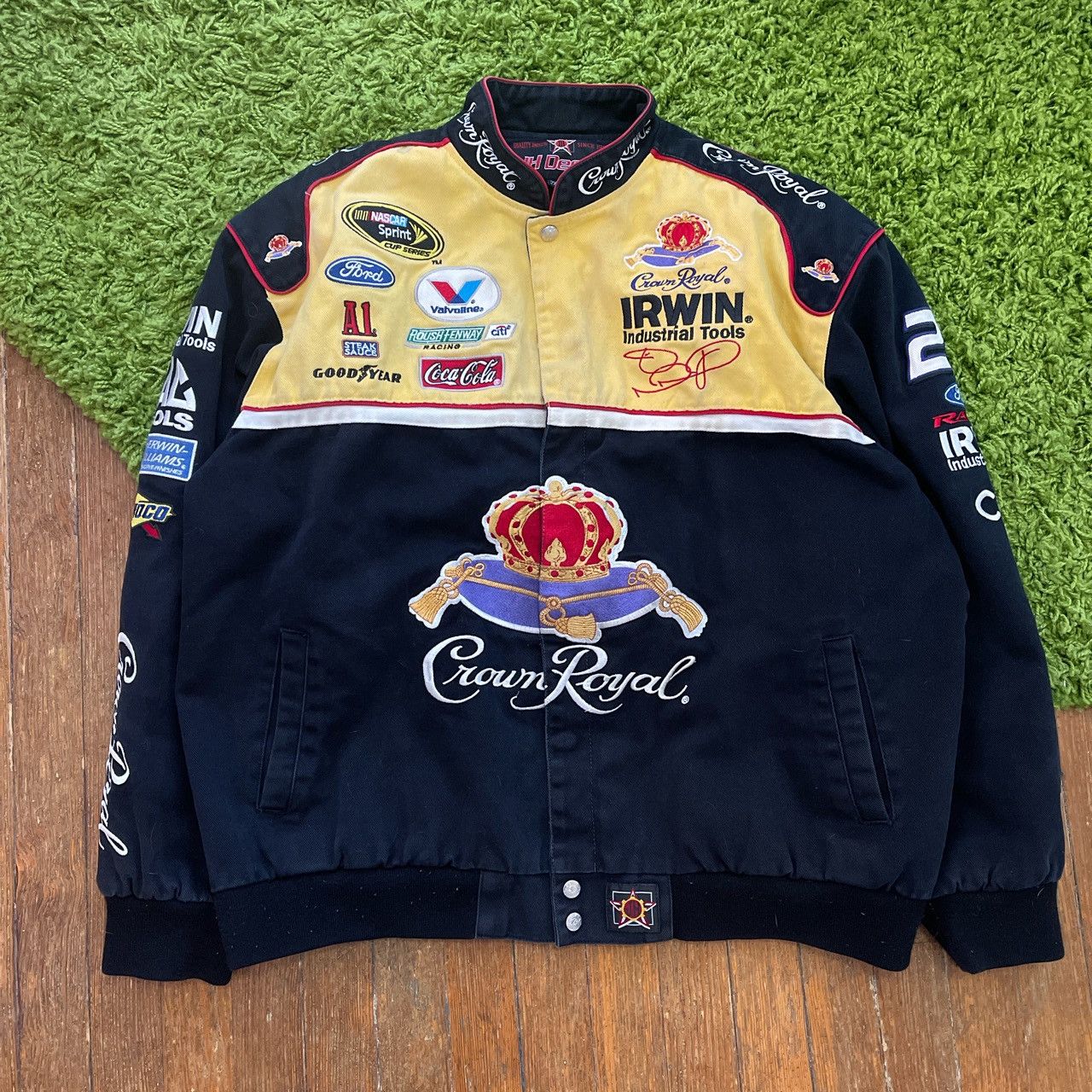 JH Design × NASCAR × Vintage Vintage crown royal racing jacket | Grailed