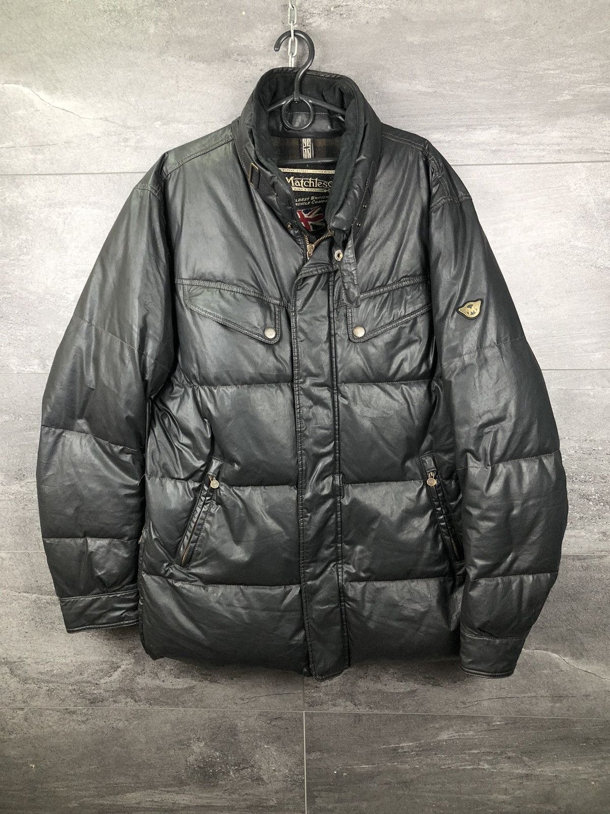 Matchless × Racing × Vintage Vintage Matchless puffer Motorcycle Riders ...