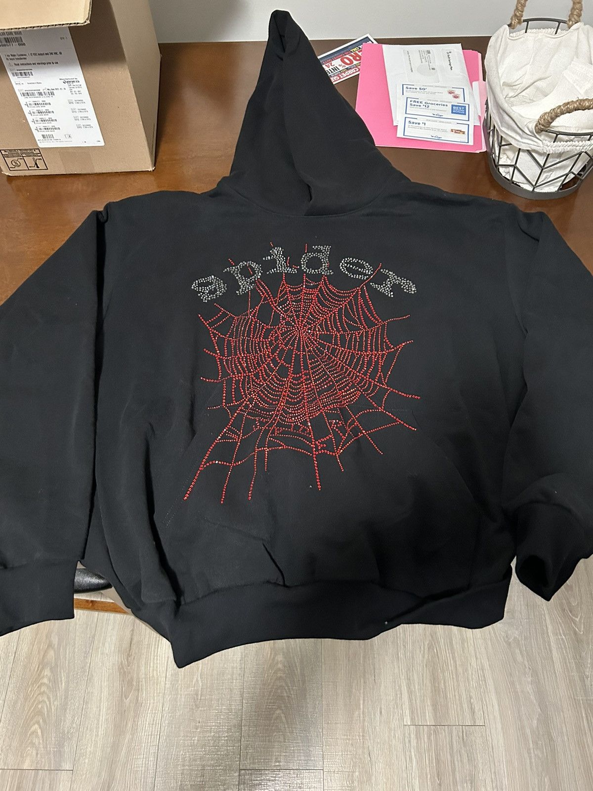 Spider Worldwide OG Rhinestone Sp5der Spider worldwide hoodie | Grailed