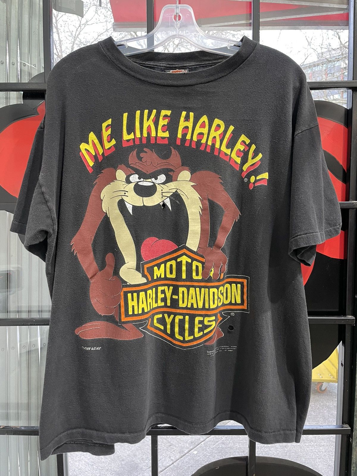 Harley Davidson × Vintage × Warner Bros 1992 Taz Harley-Davidson Looney ...