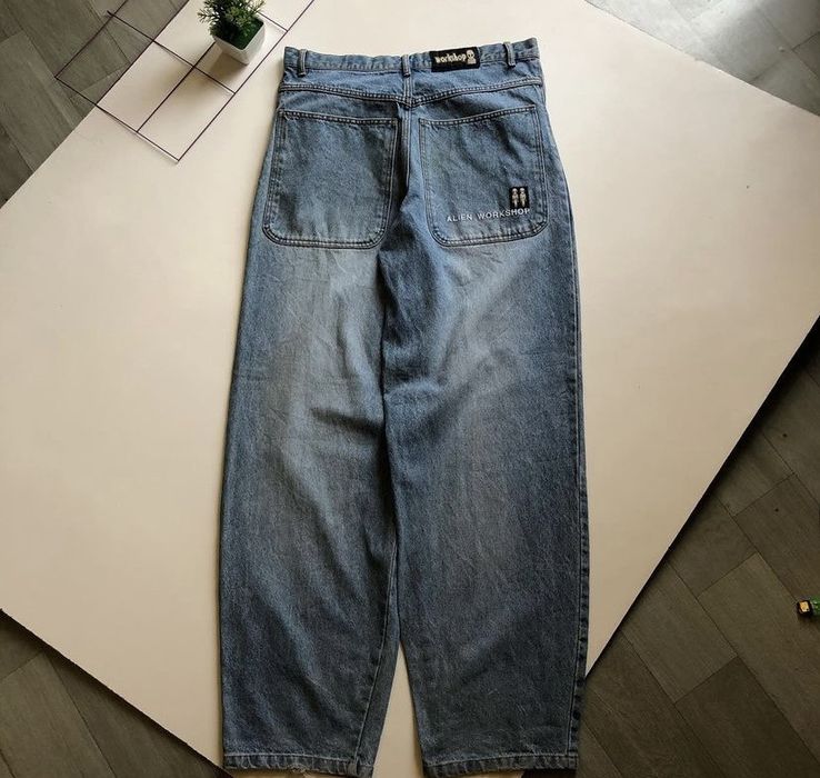 Vintage Vtg ALIEN WORKSHOP Y2K hip hop skate baggy jeans | Grailed