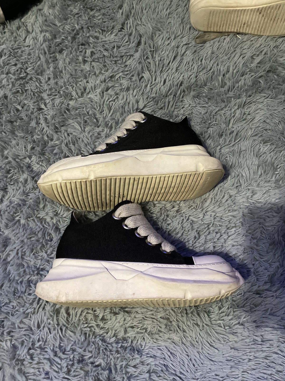 Rick Owens Drkshdw Rick owens jumbo lace abstract ramone low top | Grailed