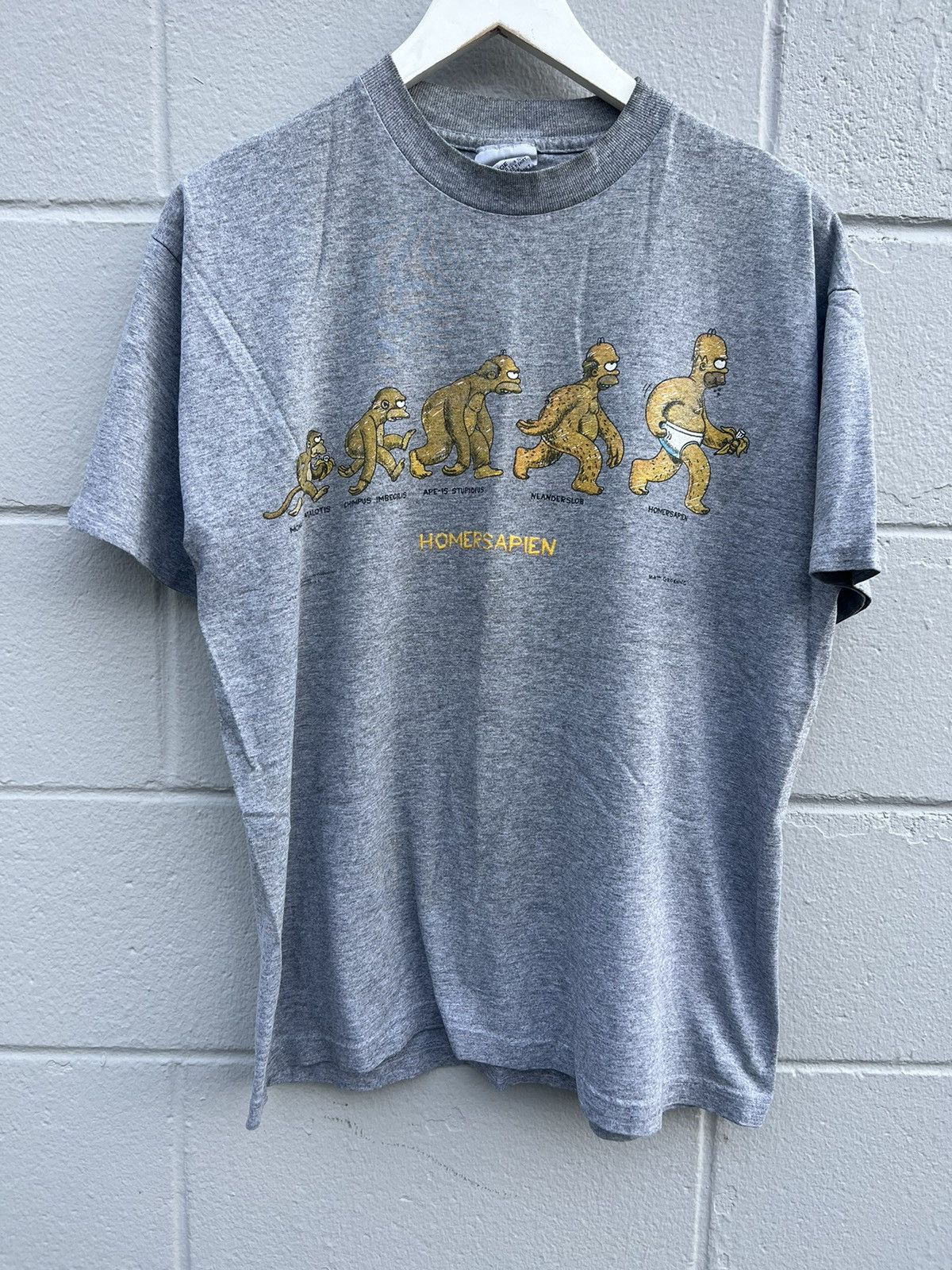 Streetwear × The Simpsons × Vintage Vintage Homersapien Simpsons Tee ...