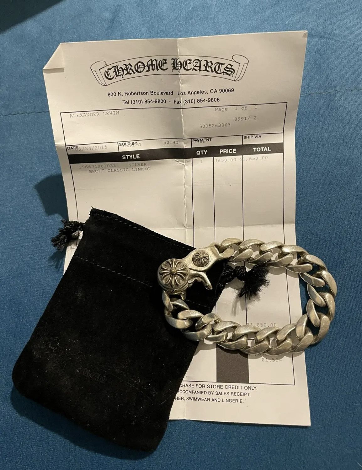Chrome Hearts Chrome Hearts Silver Cuban Bracelet | Grailed