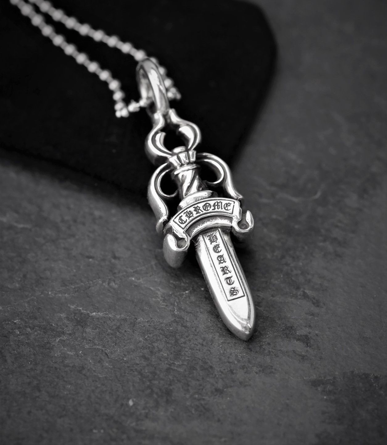 Chrome Hearts Double Dagger Pendant and Ball Chain | Grailed
