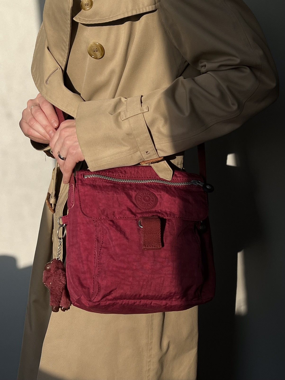 Avant Garde × Japanese Brand × Vintage Kipling Crossbody Bag Pink ...