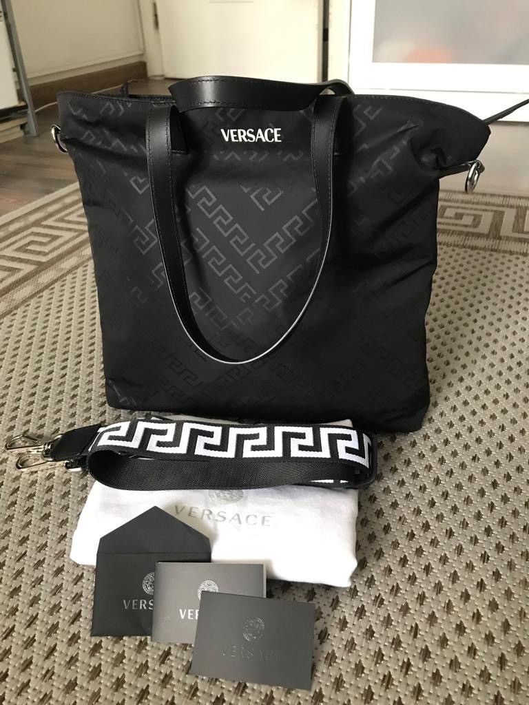 Versace × Versace Jeans Couture 🔥NEW Versace Monogram Backpack versace ...