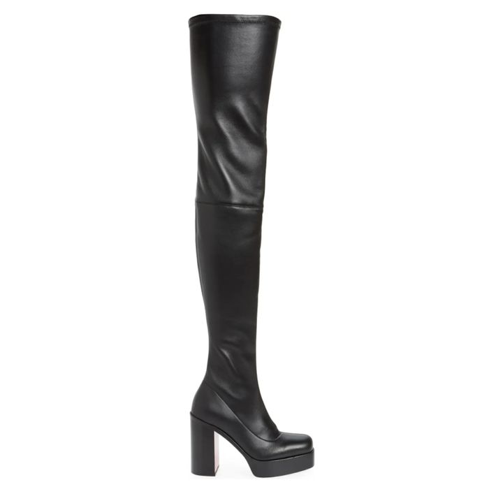 Christian Louboutin Christian Louboutin Stage Boot Alta Black Leather ...