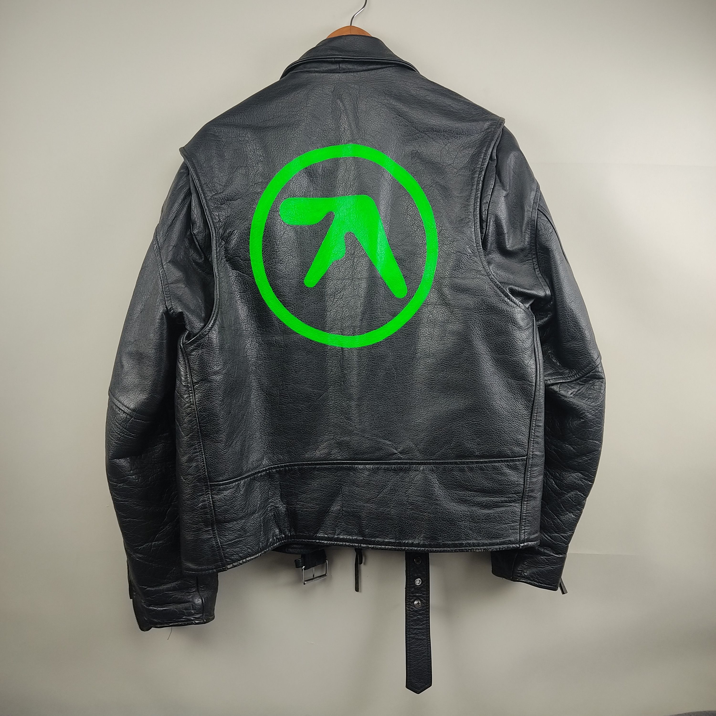 Vintage 1998 Aphex Twin Rephlex Records Leather perfecto | Grailed