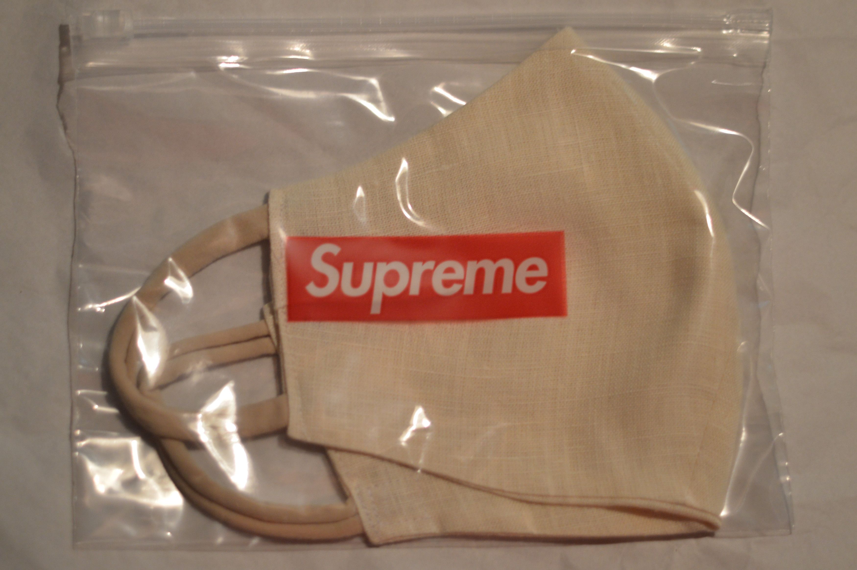 Handmade × Supreme 100% Hemp Handmade Mask in a Supreme Ziploc Bag ...