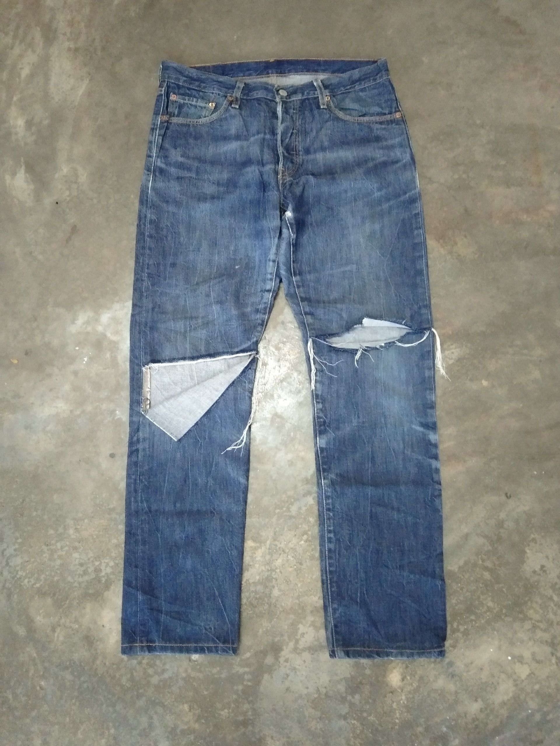 Levi's × Streetwear × Vintage Vintage Levis 501 Distressed Jeans 31x30 | Grailed