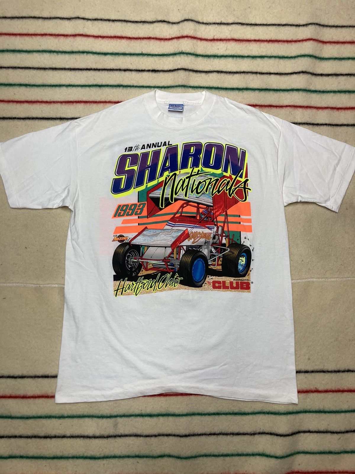 Vintage Vintage 90s dirt racing t shirt track nascar Sharon national ...