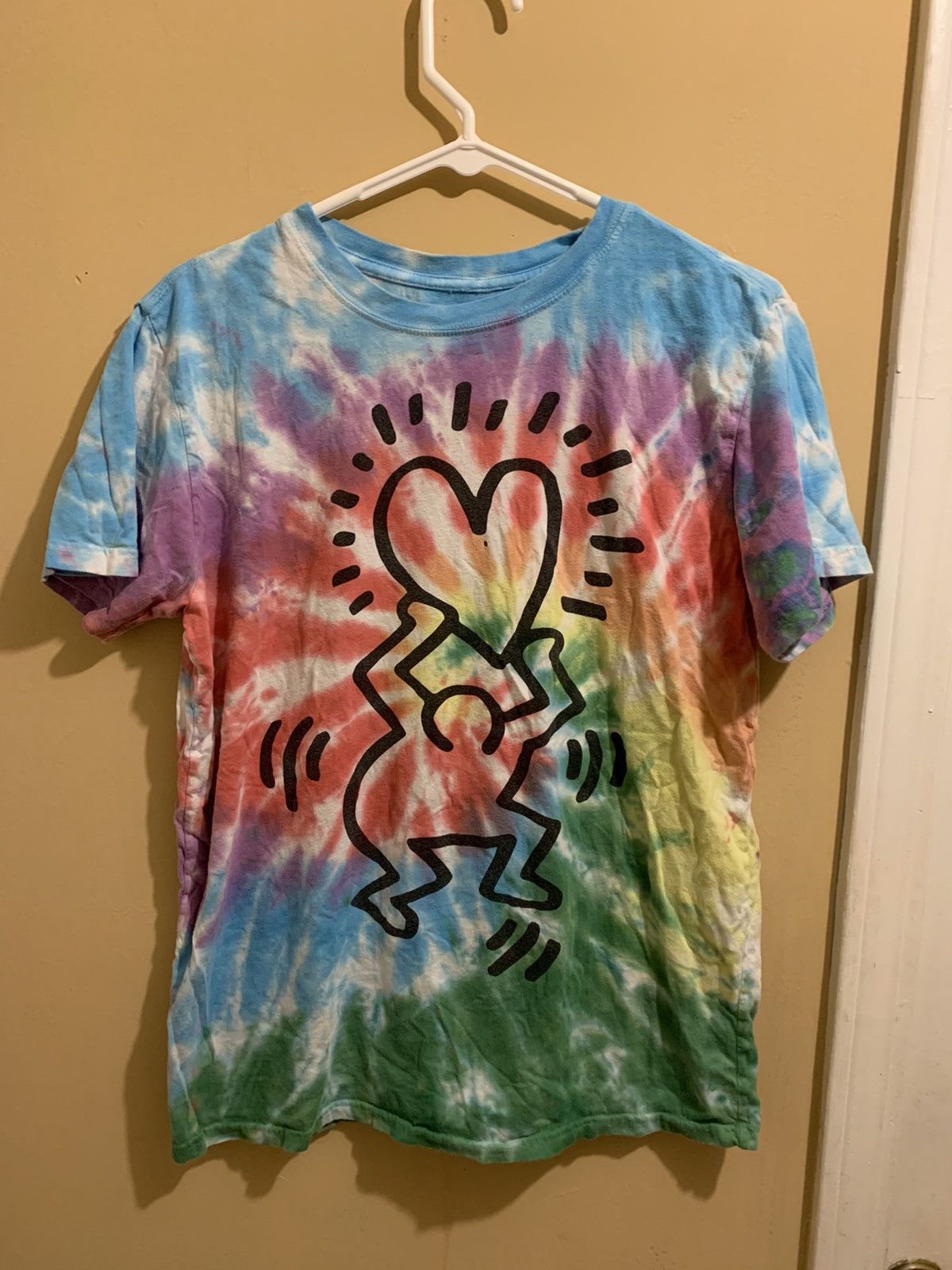 Streetwear × Vintage Vintage Keith sharing tye dye heart tee | Grailed