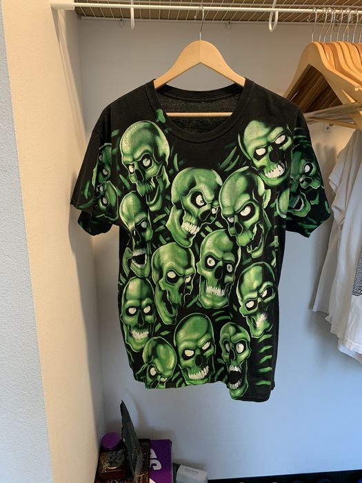 Supreme Liquid Blue Skull Pile tee | Grailed