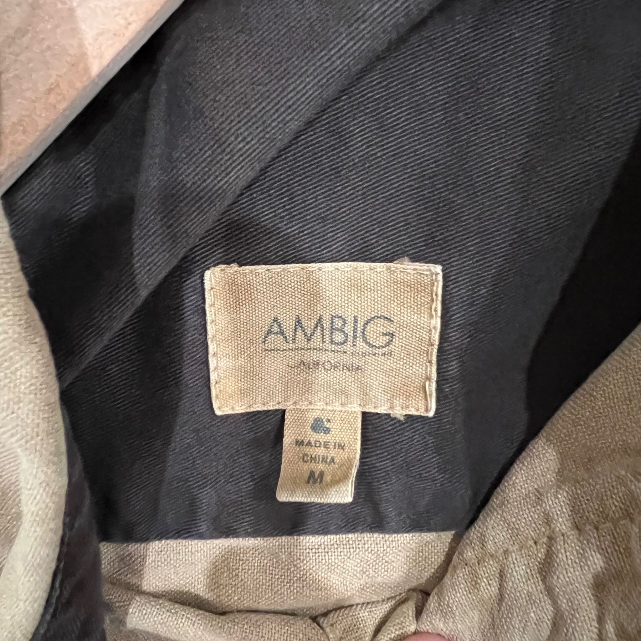 Ambig Ambiguous / Ambig Camel Brown Denim Button Down Shirt | Grailed