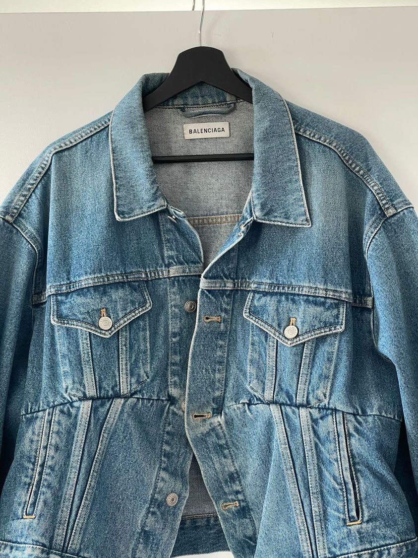 Balenciaga Swing Denim Jacket | Grailed