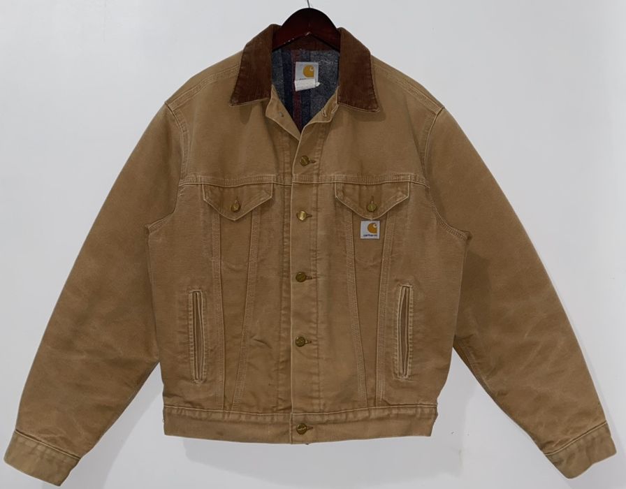 Carhartt Carhartt Jacket J148 Trucker Western style Brown size Medium ...