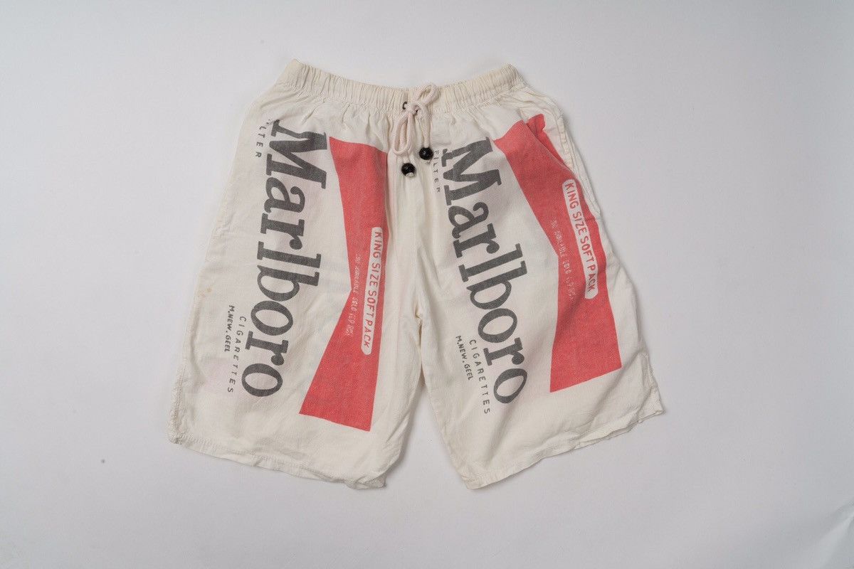 Marlboro marlboro vintage linen shorts | Grailed