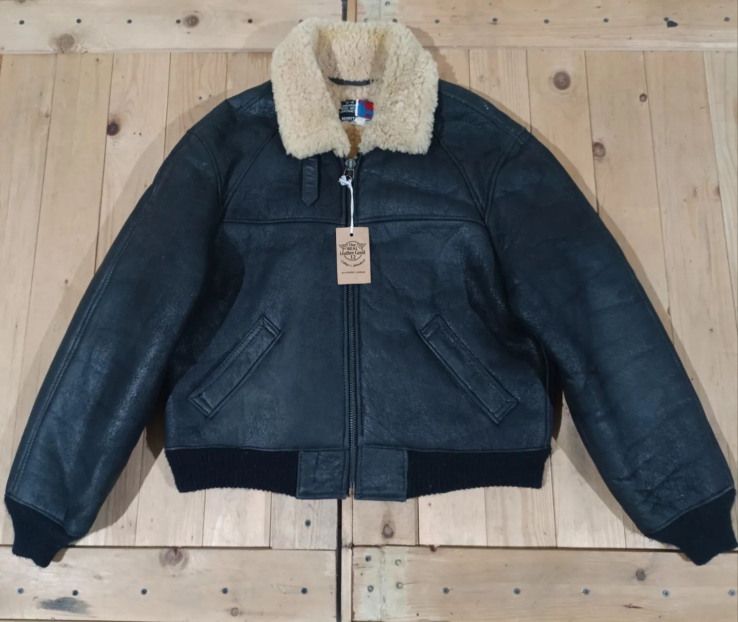 Schott SCHOTT NYC TYPE B6 SHEEPSKIN LEATHER USAF FLIGHT JACKET | Grailed