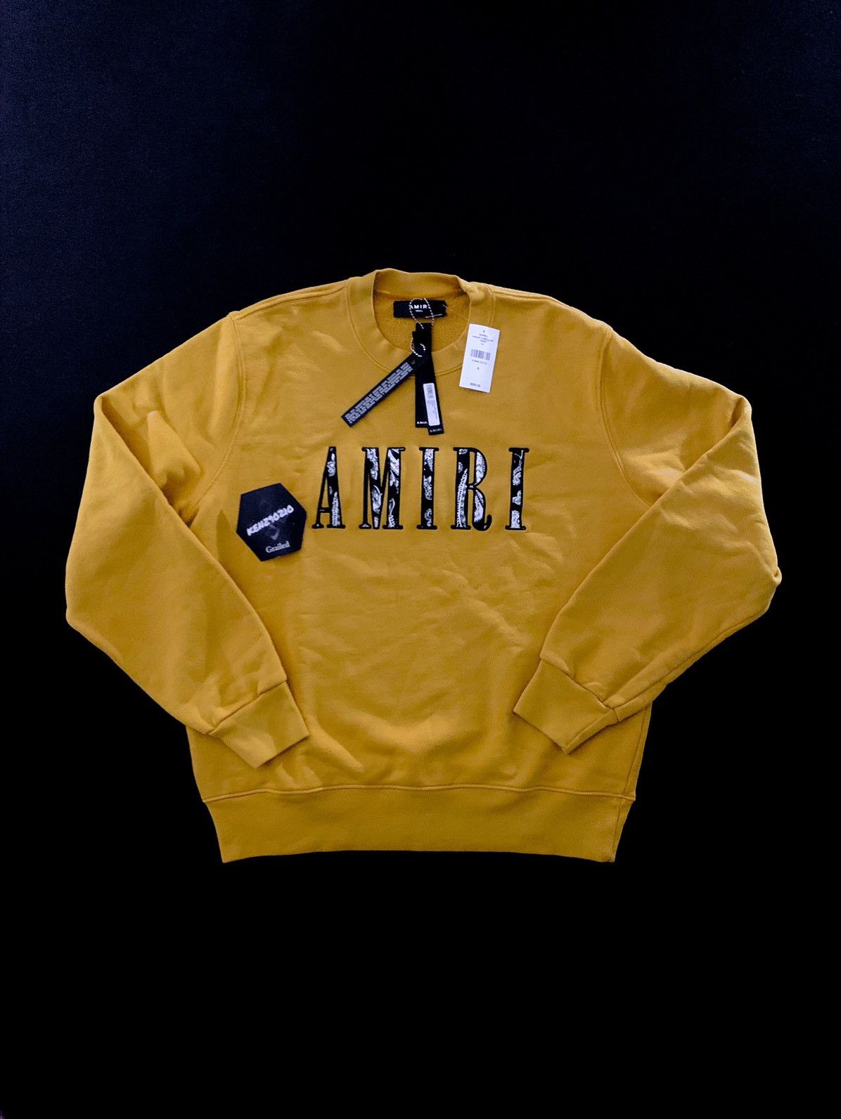 Amiri Amiri Paisley Core Logo Sweater | Grailed