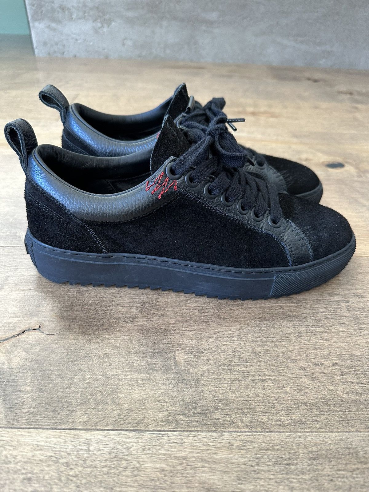 Represent Clo. Represent Alpha Low Black 7 Leather | Grailed